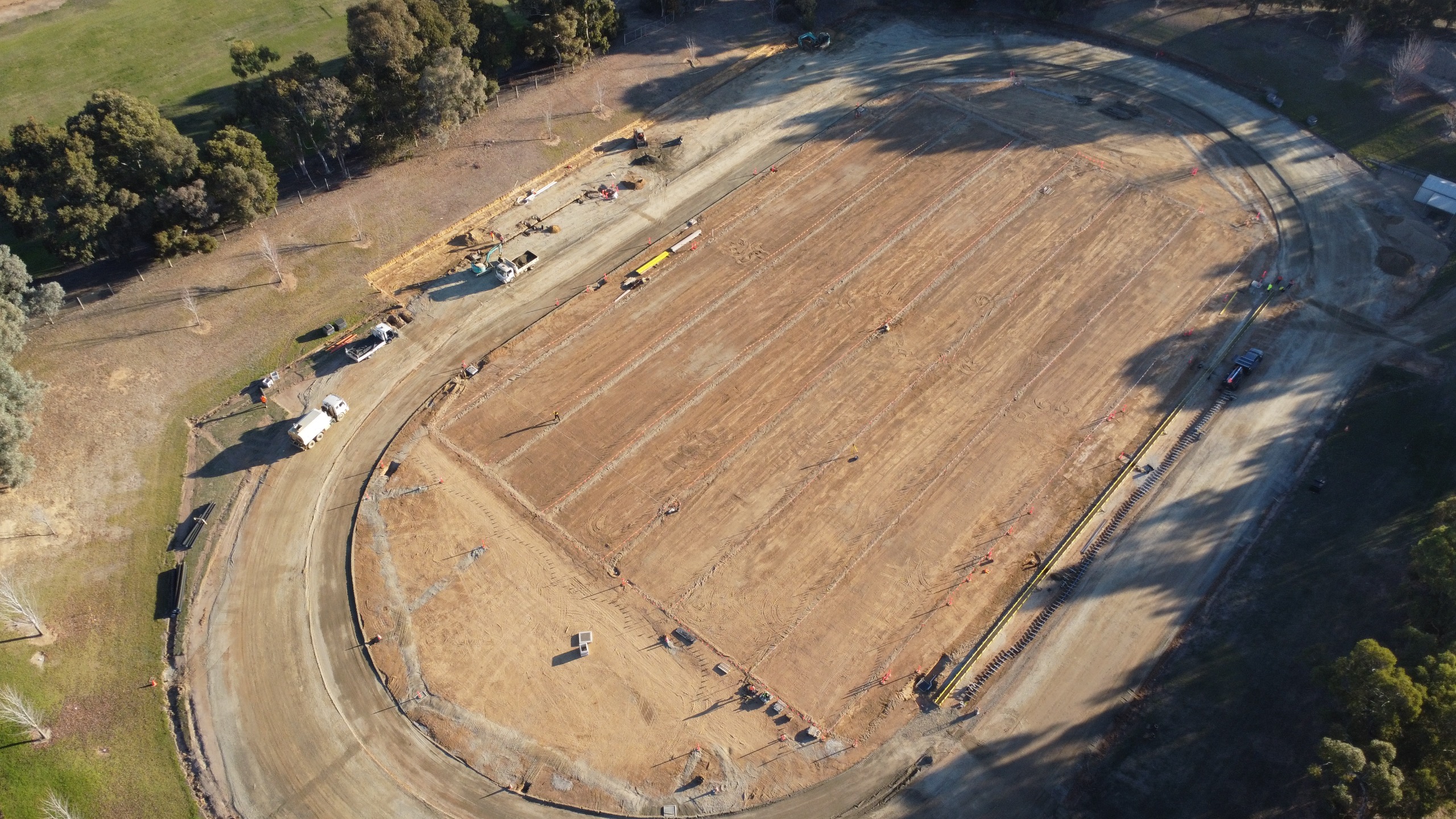 Preparation for new track on schedule at Bill Jacob Athletics Centre ...